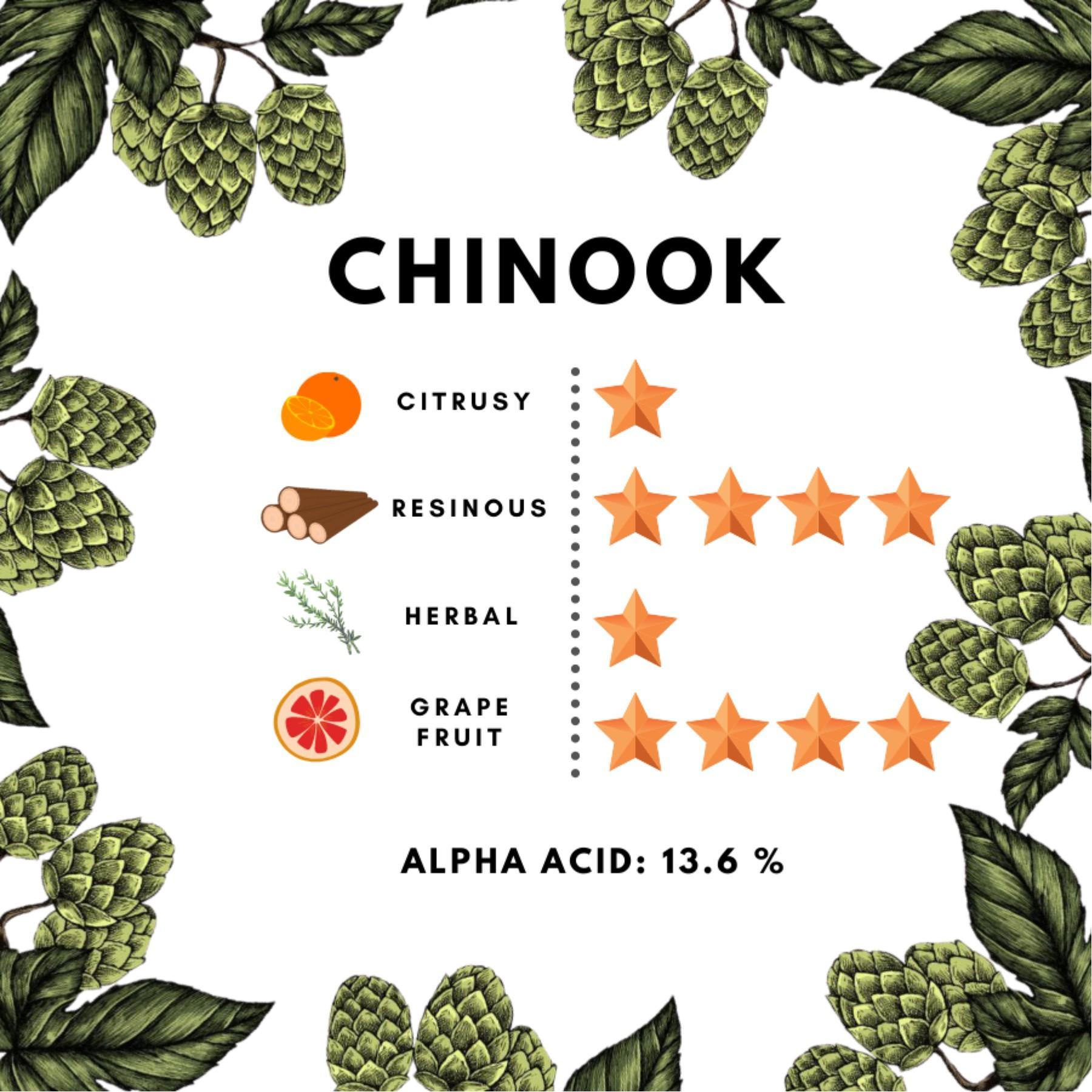 Chinook Hops | Emerald Home Brew Supplies