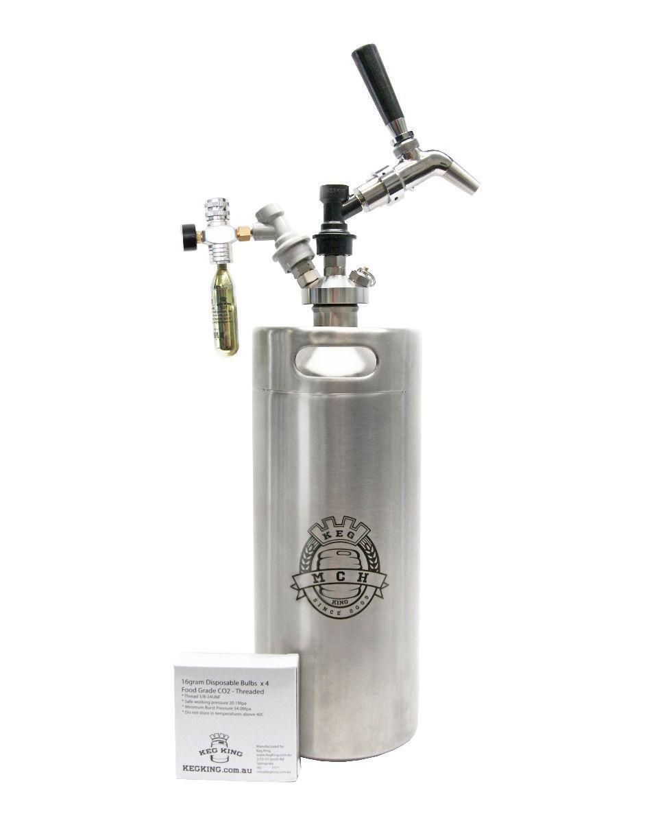Premium 4L SS Mini Keg Kit | Emerald Home Brew Supplies