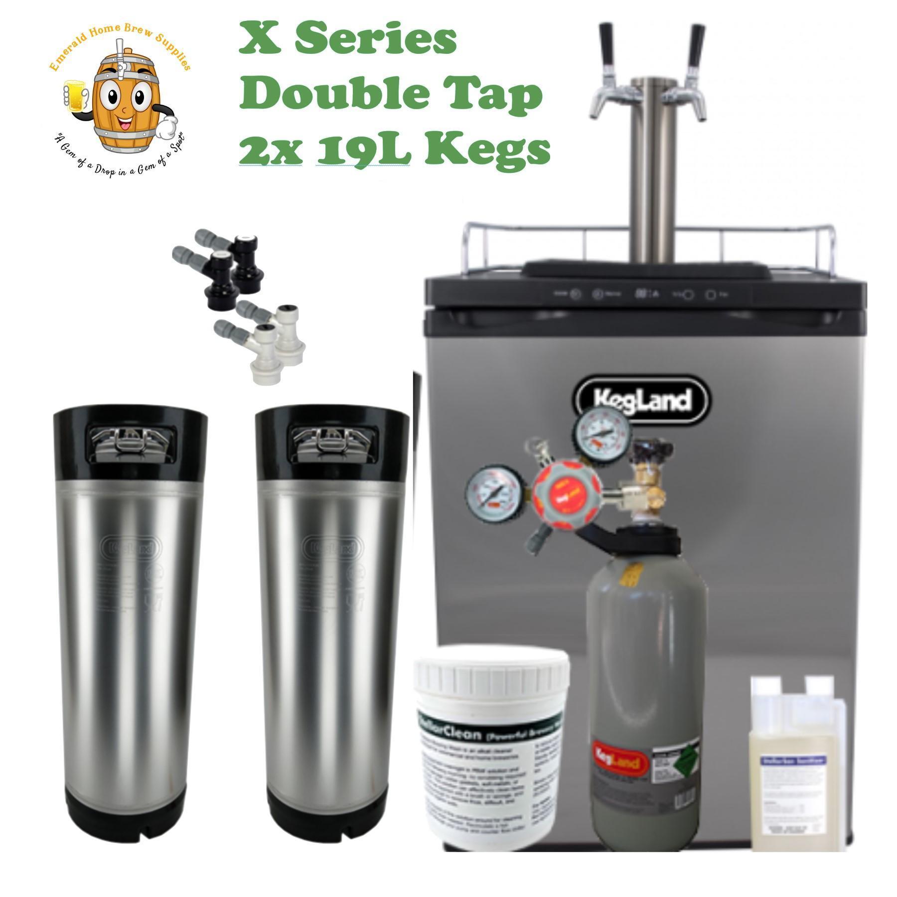 2 Tap, 2 Keg - X Series Kegerator Bundle | Emerald Home Brew Supplies